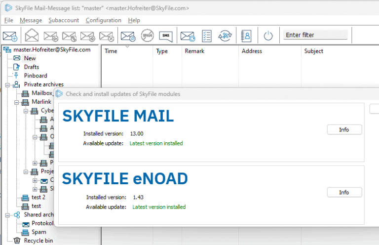 SkyFile Mail - Email over Satellite - Shamrock Software GmbH